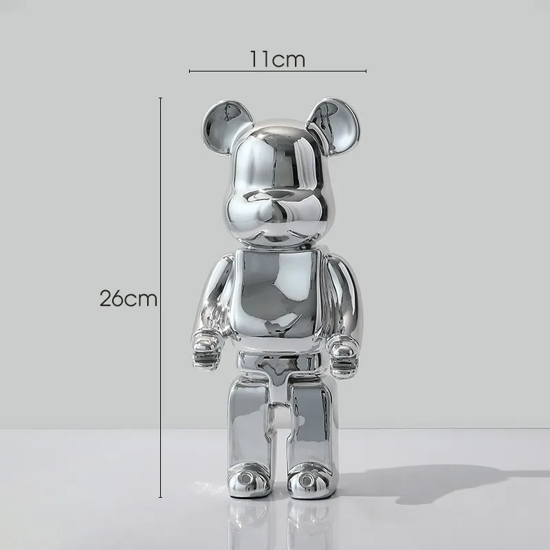 Custom Electroplated Resin Craft Bearbrick Statue