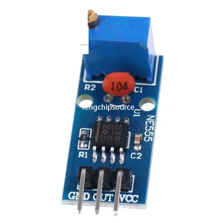 NE555 pulse generator square wave rectangular wave small signal ...