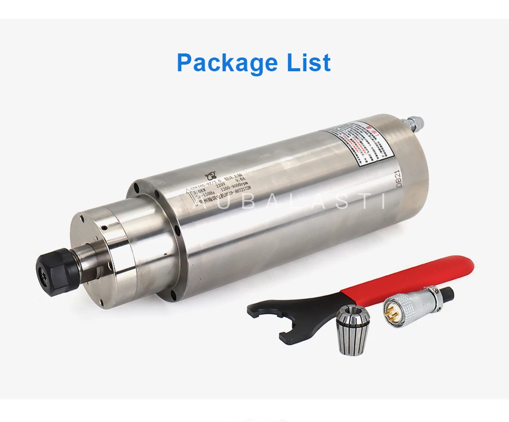 WaveTopSign Constant Torque Spindle 3KW 220V 9.6A Chuck ER20 1200 ...