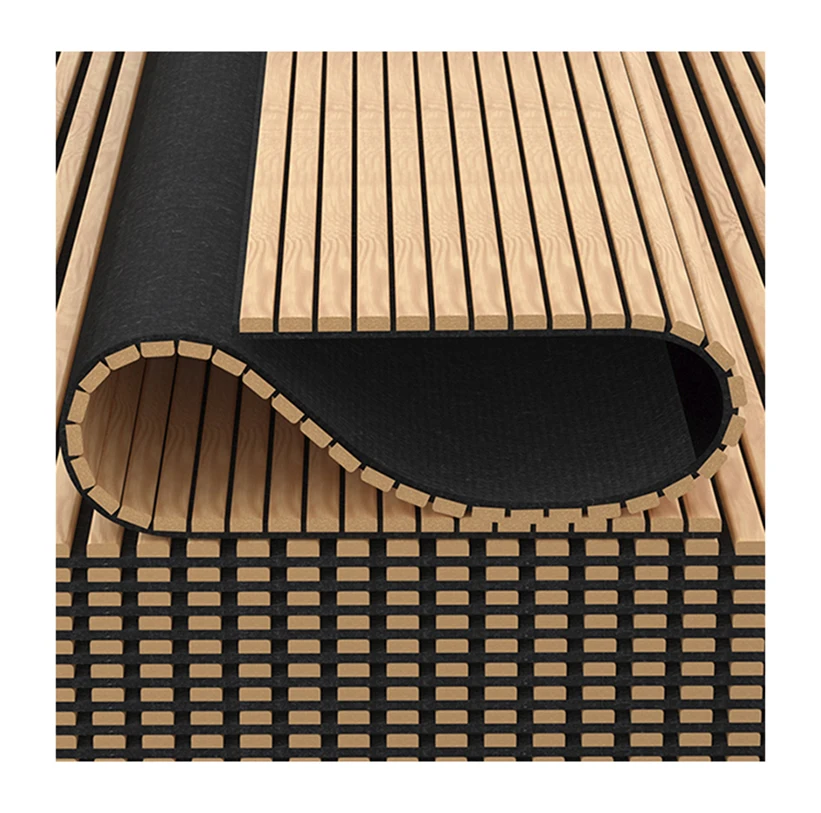 Modern Lightweight Wood Acoustic Panels Veneer Soundproof Material for ...