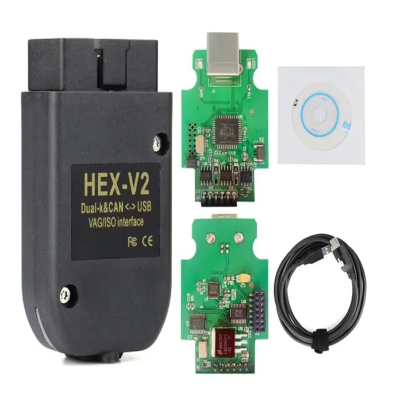 V25.3 HEX V2 VCDS ATMEGA162 FT232 OBD2 Vehicle Diagnostic Tool for ...