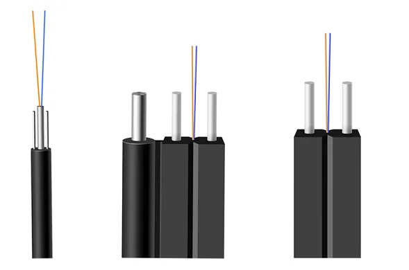 Outdoor Kabel Serat Optik Dropcore 1 2 Core Fibra Optica 4 Hilo Single ...