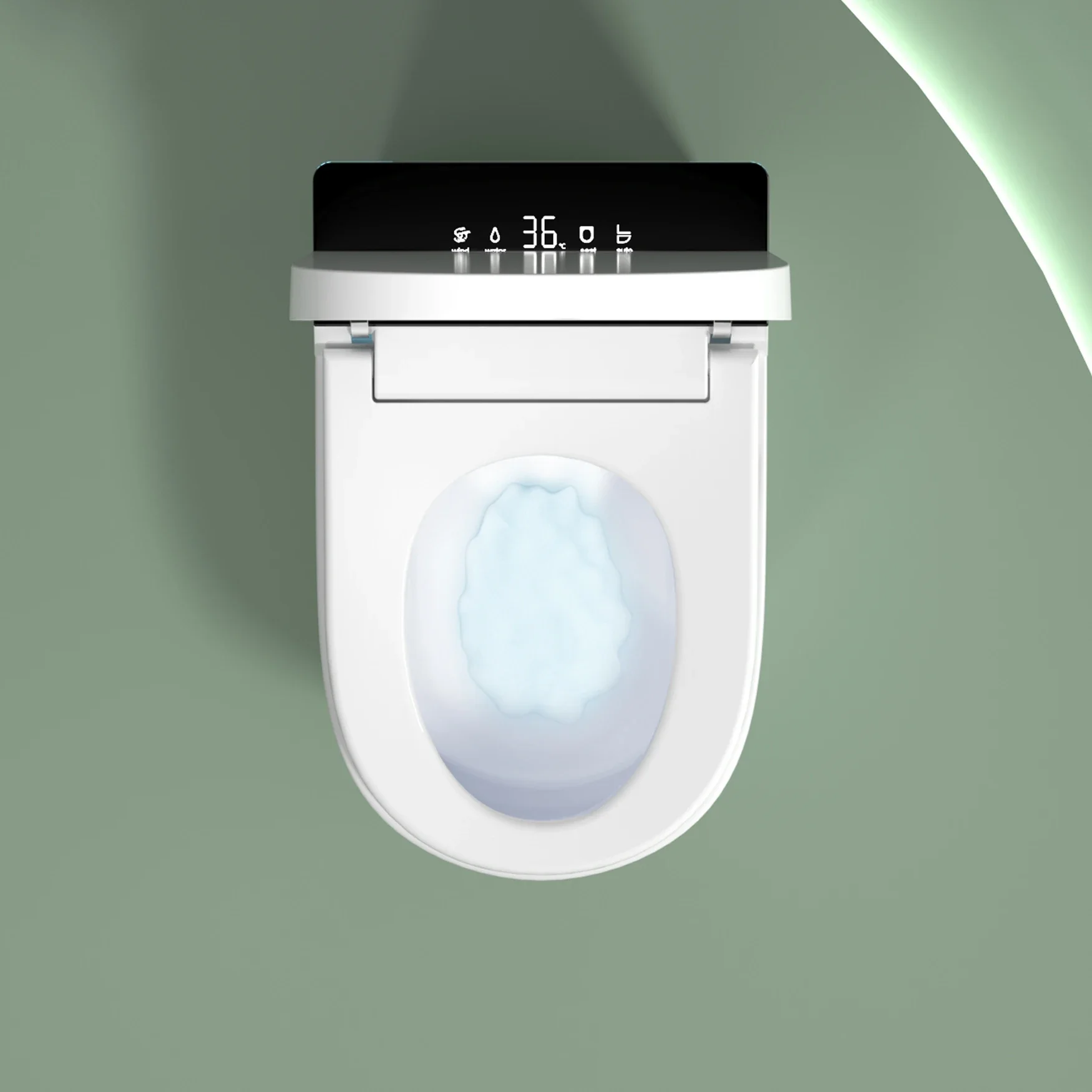 Modern Floor Mounted Electric Commode Automatic Closestool Wc ...