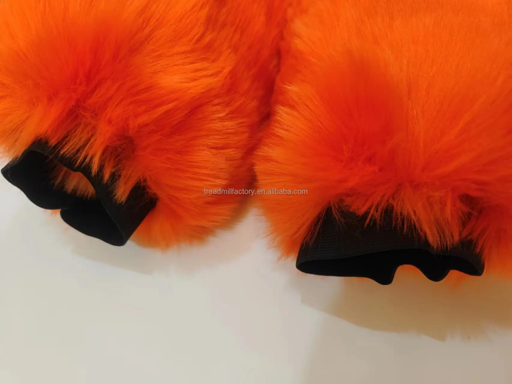 Solid Thick Furry Faux Fur Leg Warmers For Women Custom Colorful Warmer ...