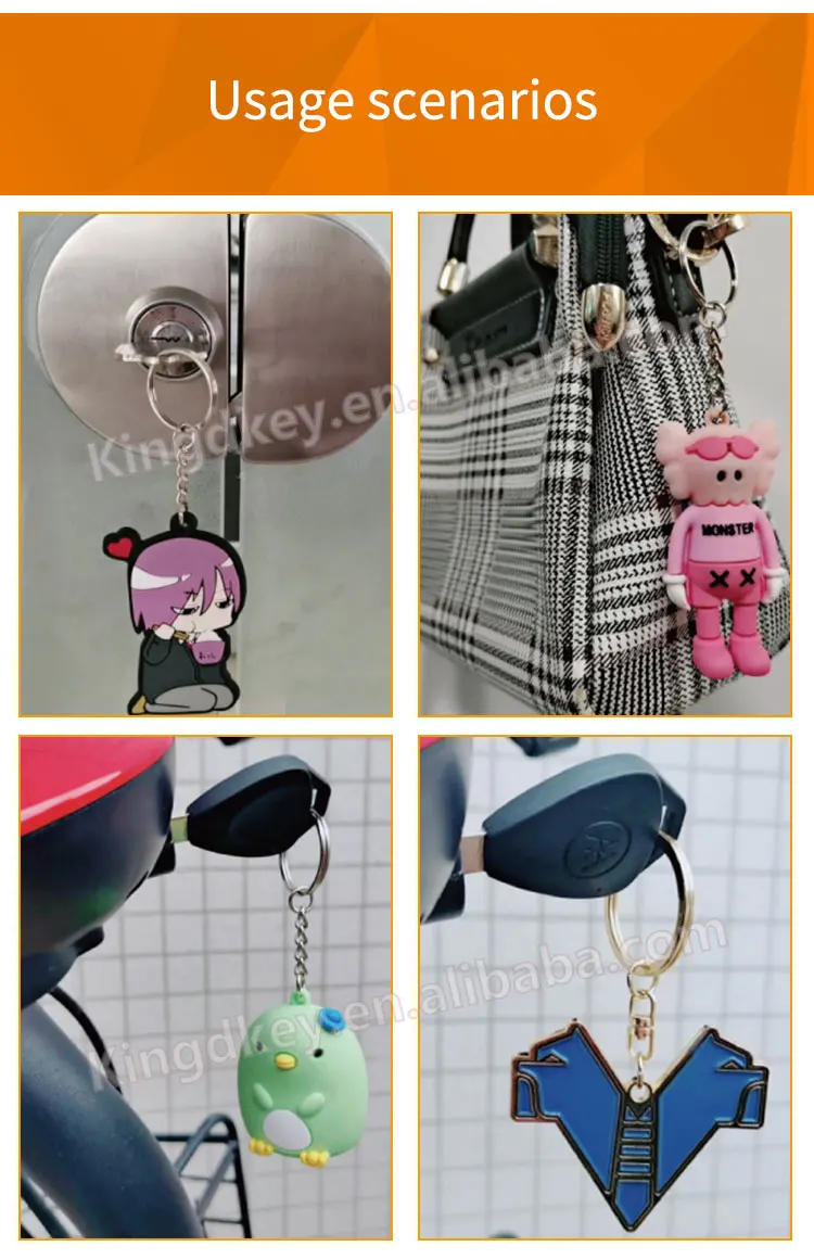 Cartoon 12 Constellations Girl Group Doll Key Chain