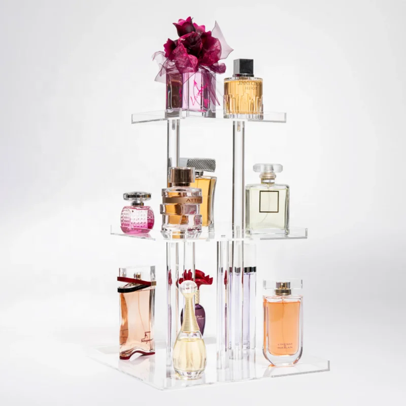 3 Tier Acrylic Perfume Storage Tray Display Rack - Buy Perfume Display ...