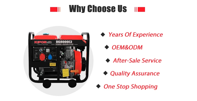 6.5kw Generator for Sale 6kw 6.5kw 220V 1 Phase Light Power Generator ...