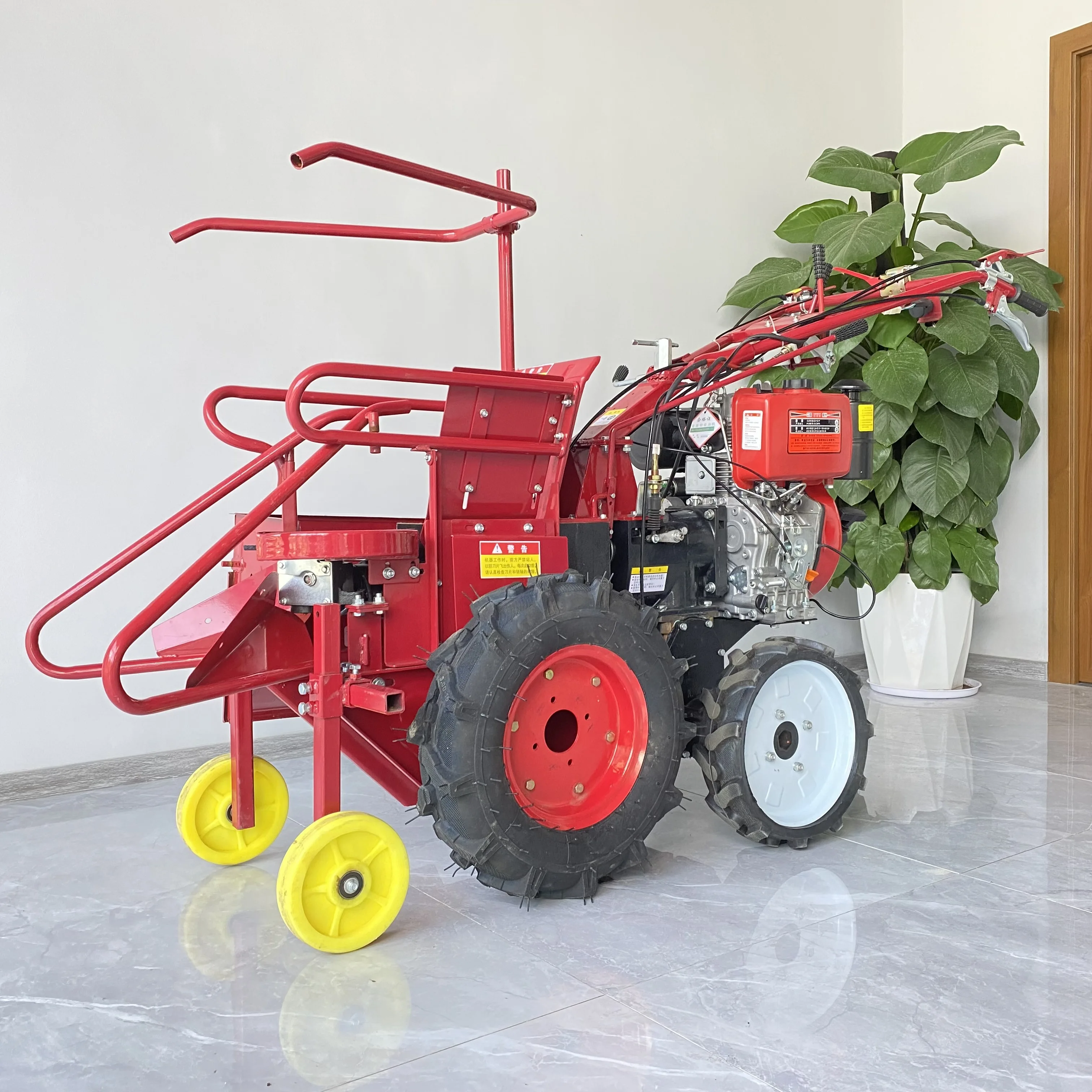 Walk-behind Mini Corn Harvester - Buy Mini Corn Harvester,Small Corn ...