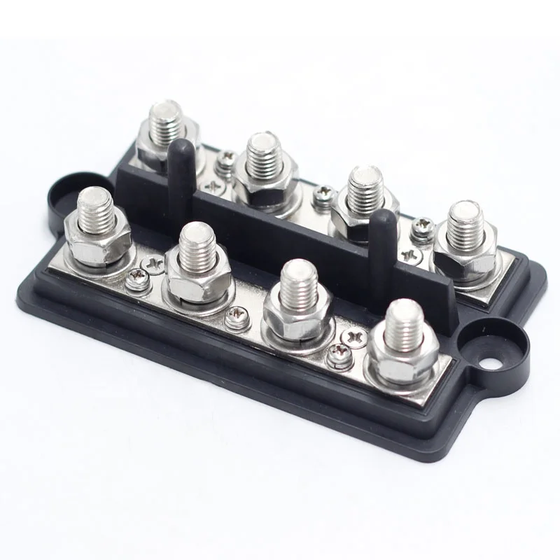 8 Stud Busbar 150a 48v Terminal Block & Busbar Connector Block Oem