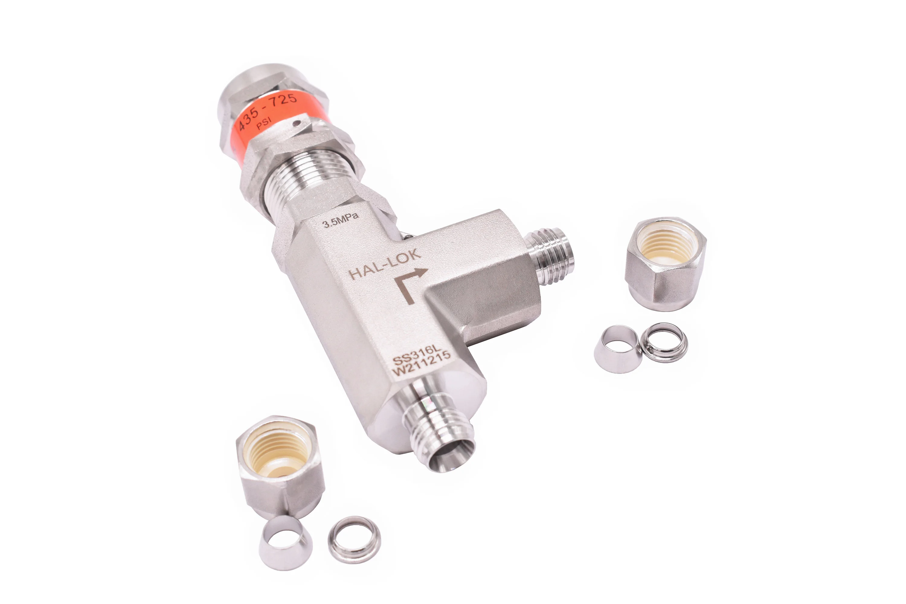 3000psi 316L Stainless Steel Safety Release Valve for Gas