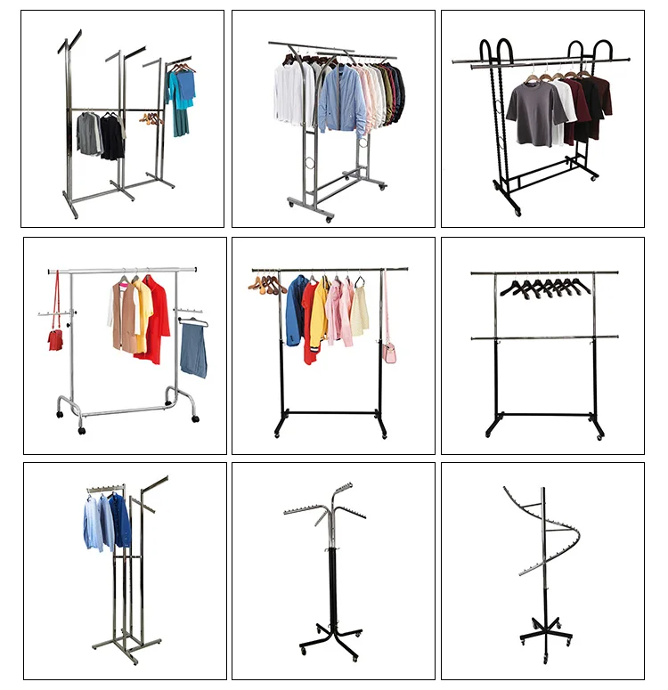 Fitting Room Shop Interior Design Ideas - Wall Mounted Display Rack