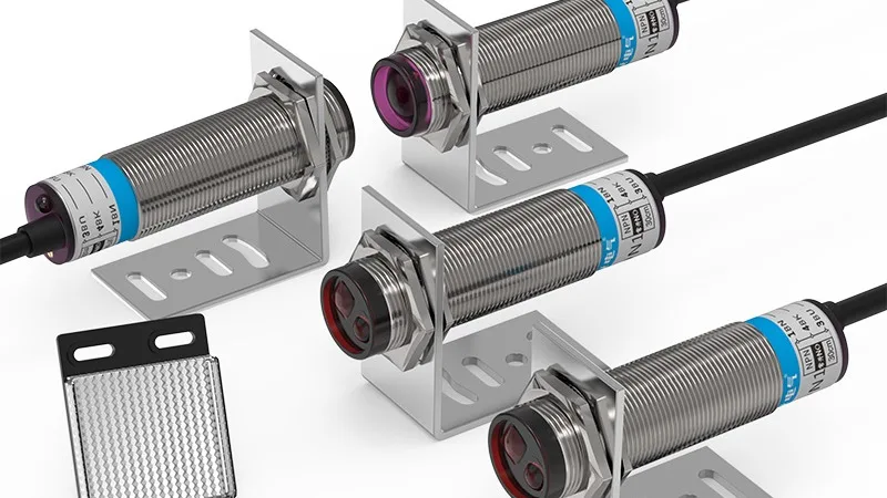 Gtric Optical Switch Photoelectric Reflector M18 10-30vdc 3-wires Npn Pnp Retro-reflective Laser ...