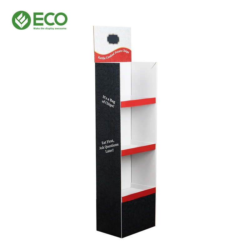 Supermarket Cardboard Shipper Display Corrugated Paper Pop Retail Stand ...