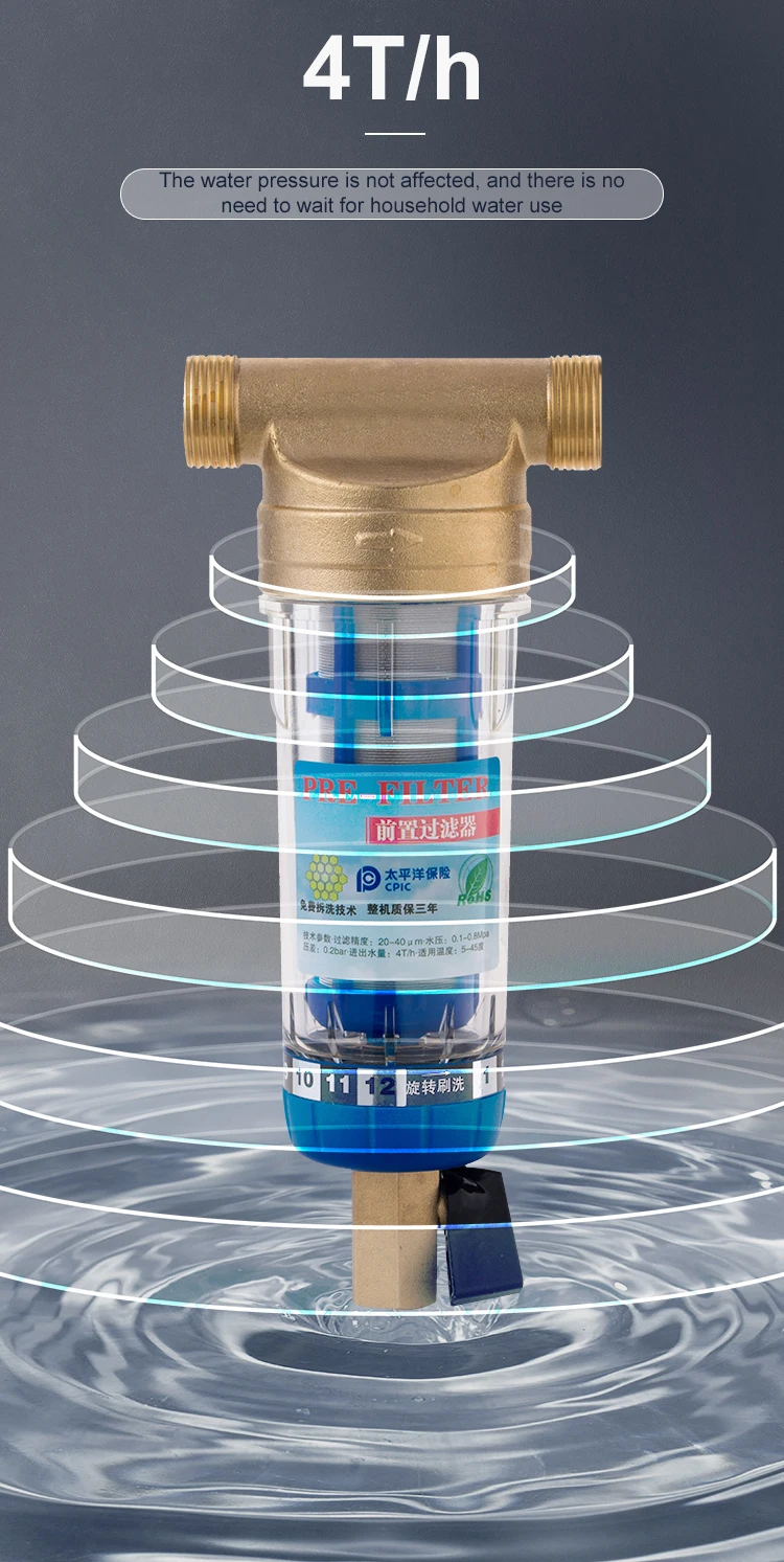 Top Quality Backwash Intelligent Sewage Prefilter Household Front ...