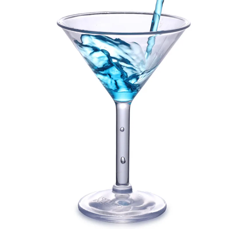 180ml 6 oz Polystyrene Plastic Martini Glasses in Bulk for Party Plastic Martini Cups Plastic ...