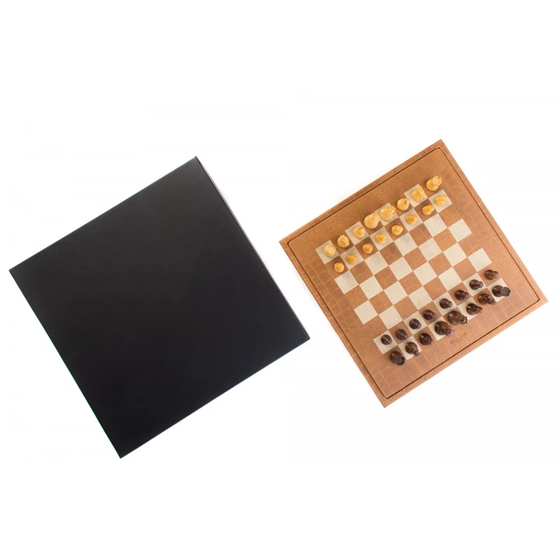 Handmade Luxury Alligator Leather 3 in 1 Chess Box Set With Storage ...