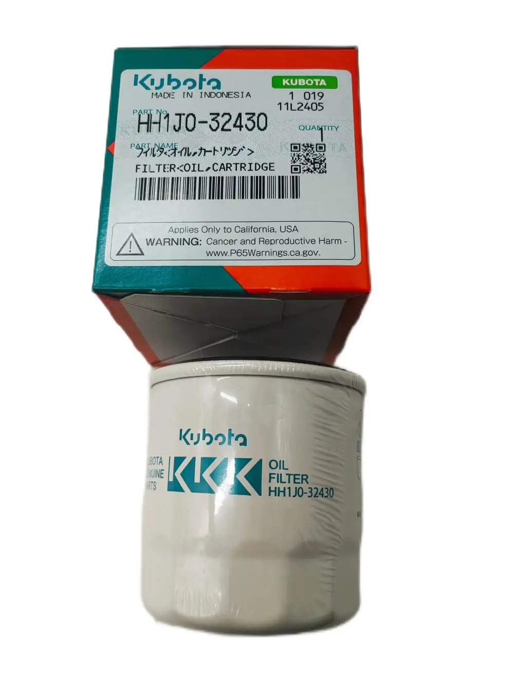 Kubota Oil Filter D722 - Original HH1J0-32430 for Repair