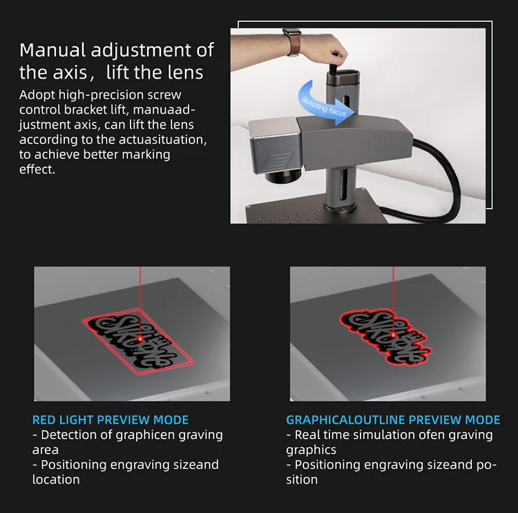 KL 20w Small Desktop Portable Fiber Laser Engraving Machine Metal Fiber ...