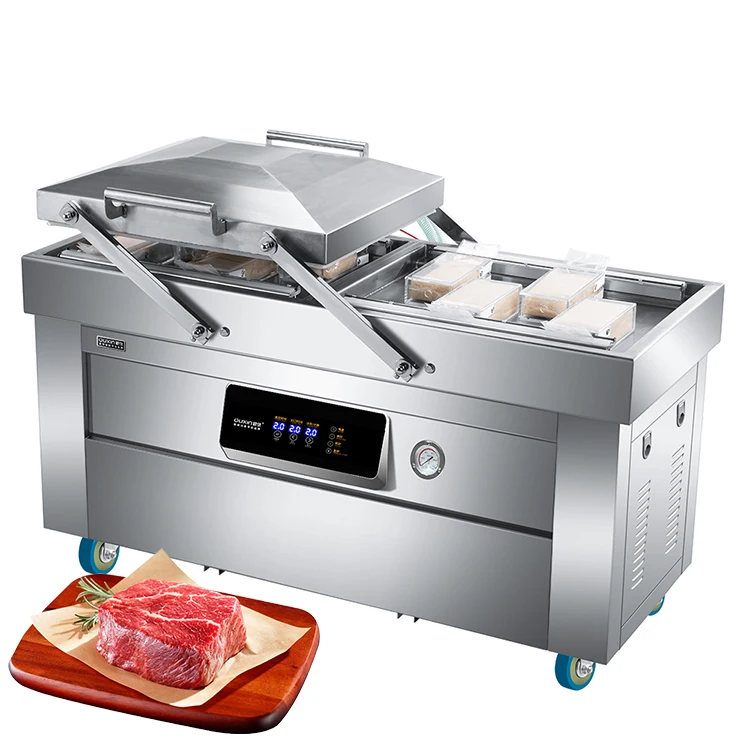 Leak-proof Double Chamber Pneumatic Food Vacuum Packaging Machine For ...