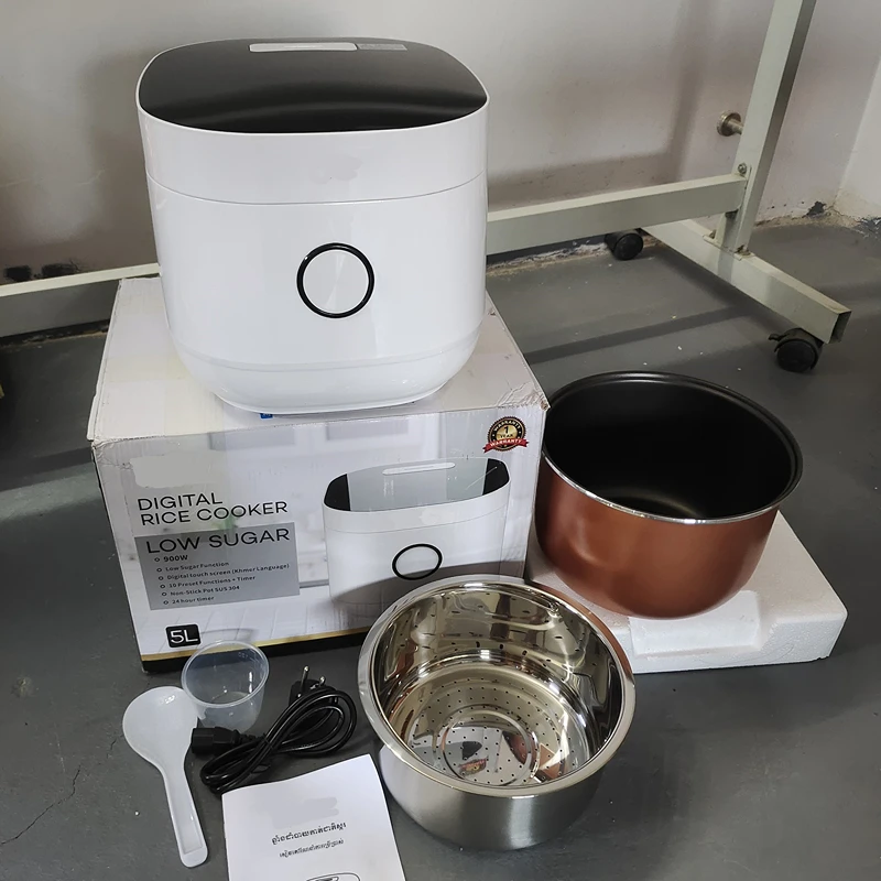 5L Smart Cooking Rice Coker - Efficient Multifunctional Cooker