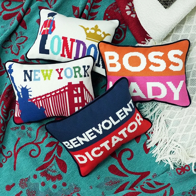 Luxury Cushion Cover Wholesale Custom Benevolent Letter Color Matching ...