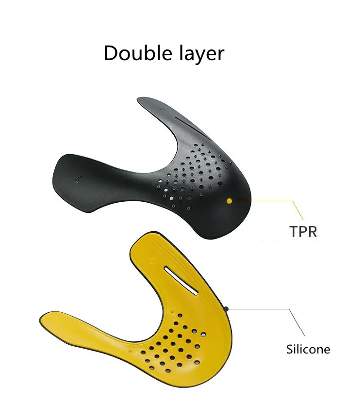 Double Layer Silicone Sneaker Crease Protector Shoe Crease Preventer ...