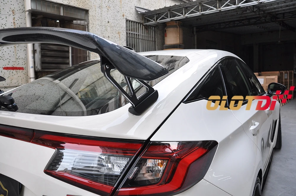 Honda Civic FL5 Rear Trunk Lip Wing Spoiler - Carbon Fiber