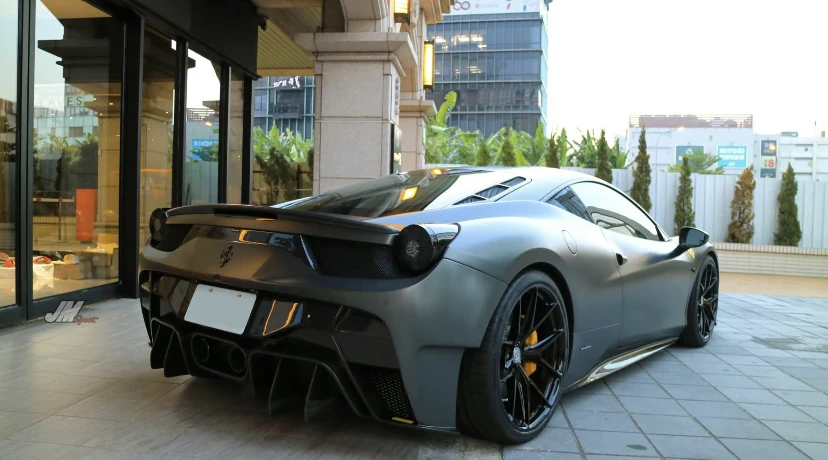 Vost Style Carbon Fiber Front Bumpers Rear Spoiler Body Kit For Ferarri ...