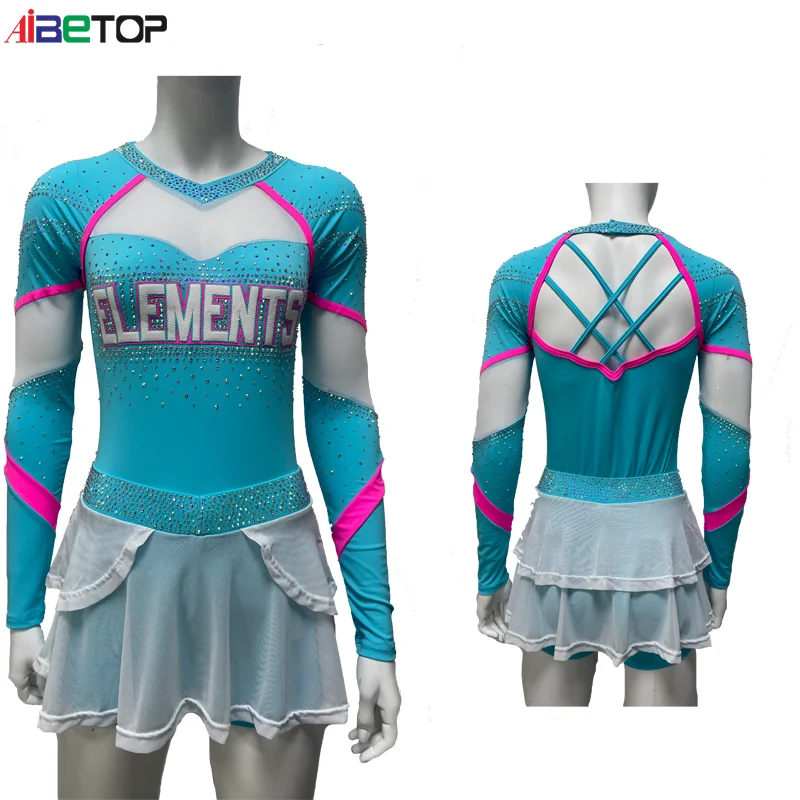 New Design Girls Purple Cheerleading Costume Cheer Leader Uniform ...