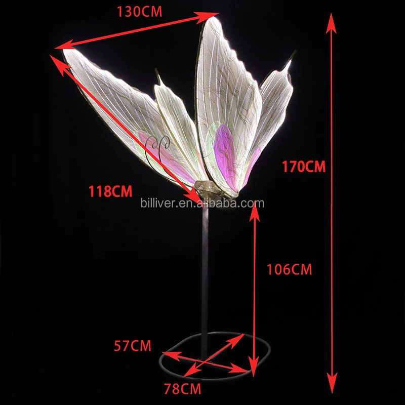Wings Movable LED Butterfly Wedding Event Supplies