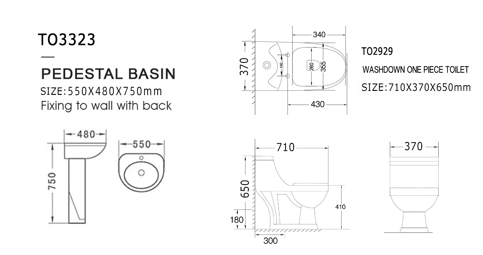 Water Coset Suit WC Complet - Modern Toilet Set for Bath