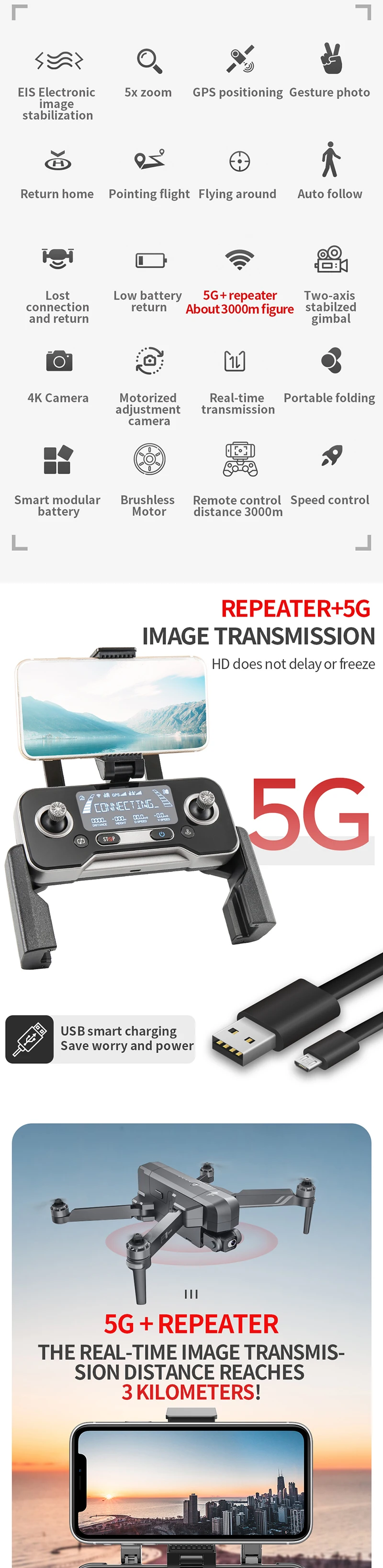 Drone Mini F11s 4k Pro With 4k 6k 8k Video Camera Hd Fpv Rc Gps ...