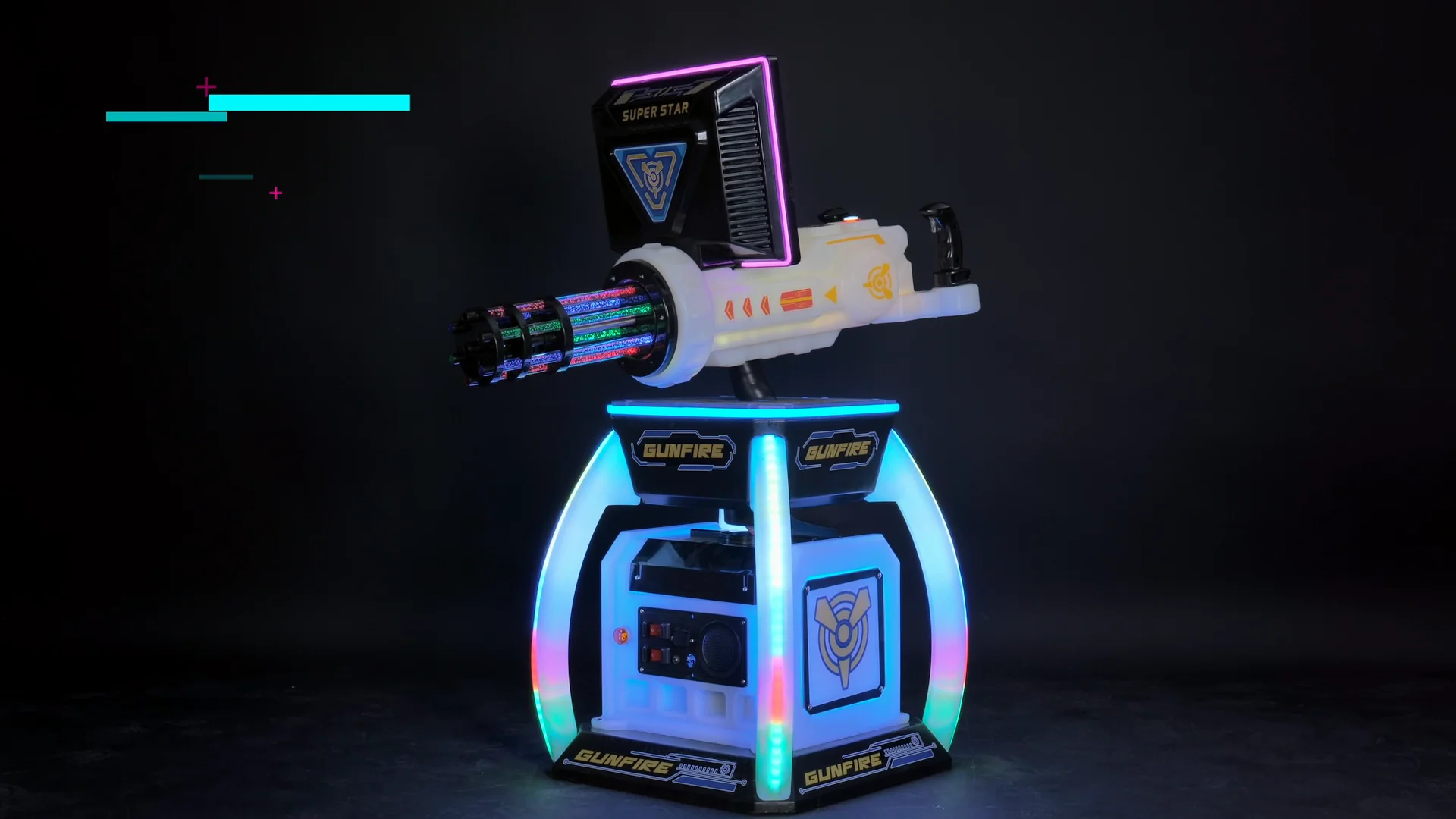 Wholesale Coin Operated Kids Simulator Gatling Gun Shooting Arcade Game ...