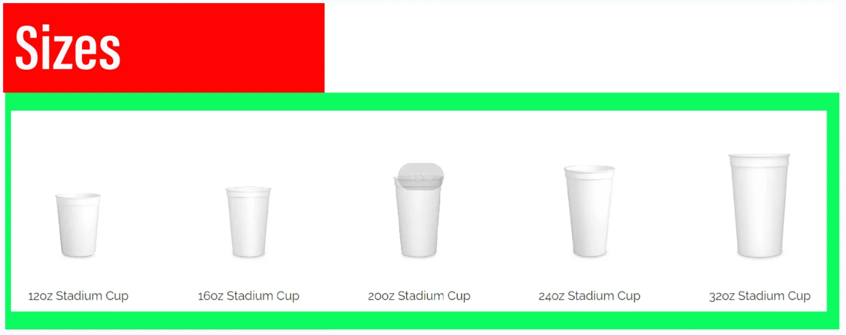 16oz Stadium Cups Custom Party Cups Personalized Plastic Cups Wedding ...