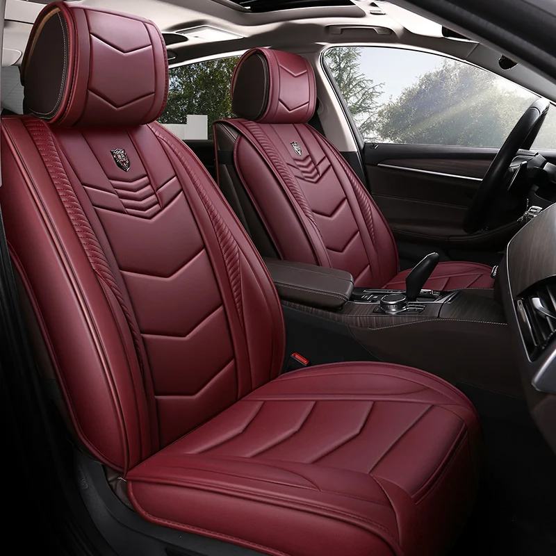 Universal Complete Set Woman Driver Seat Covers - PVC Cushions ...