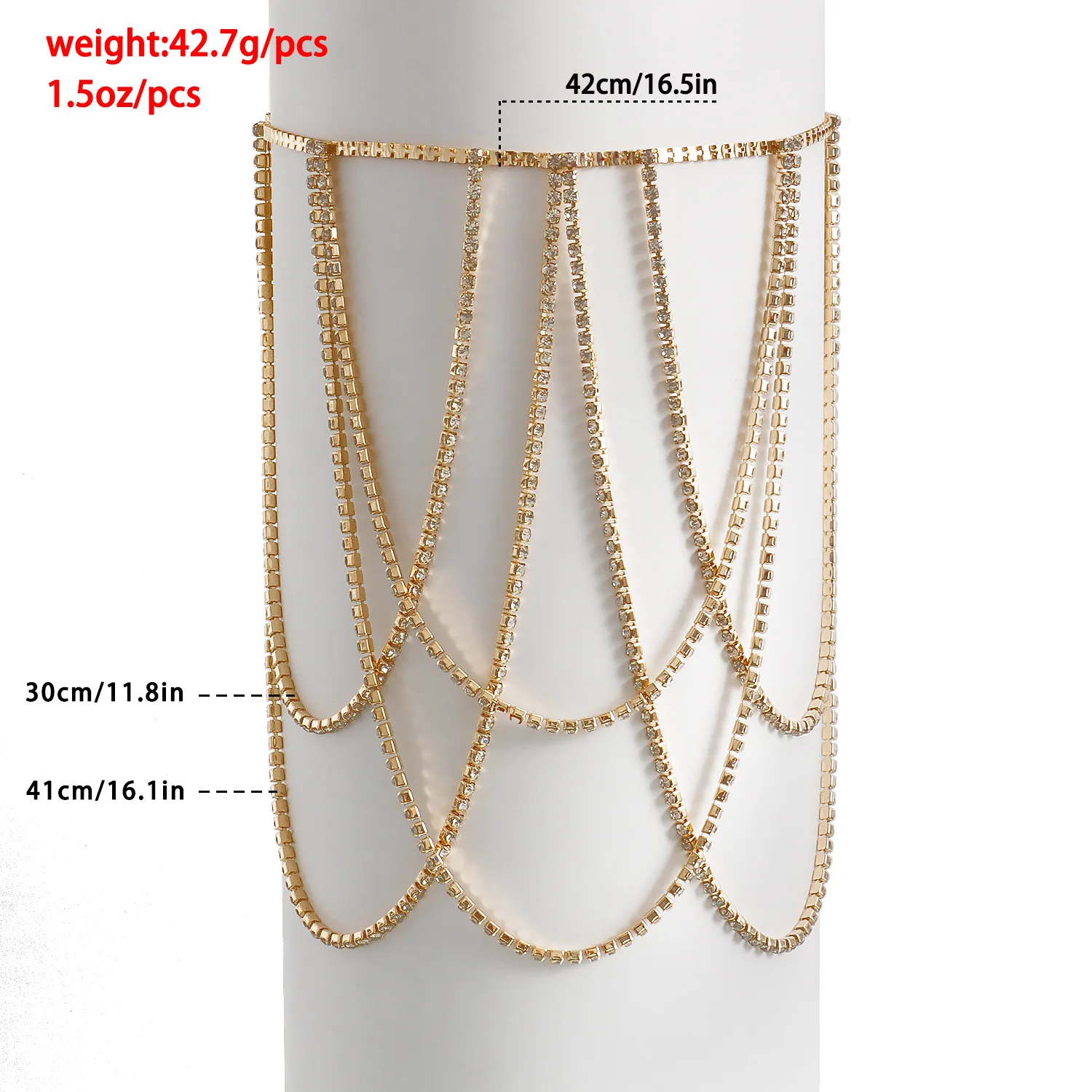 Fashion Jewelry Rhinestone Thigh Chain Body Chain Jewelry Stainless ...