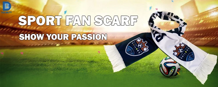 Custom Design Colorful Printed Sport Team Club Support Scarves