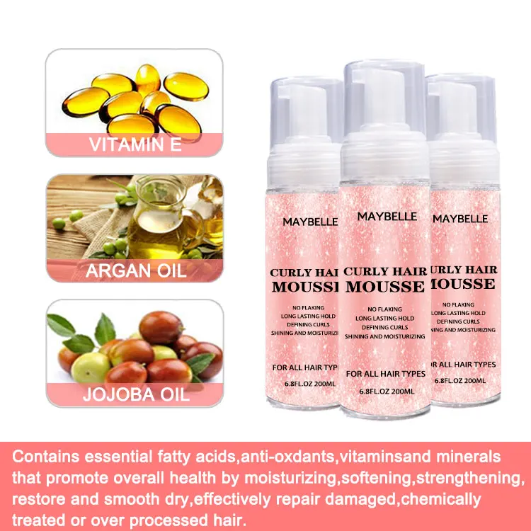 Curl Foam Alcohol Free Mousse - Anti-Frizz Styling Mousse