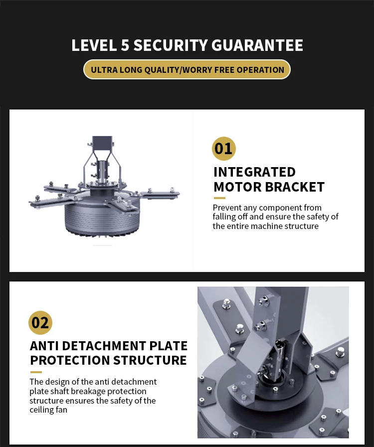 16ft 5m High Quality Large Industrial Metal Ceiling Fan Intelligent ...