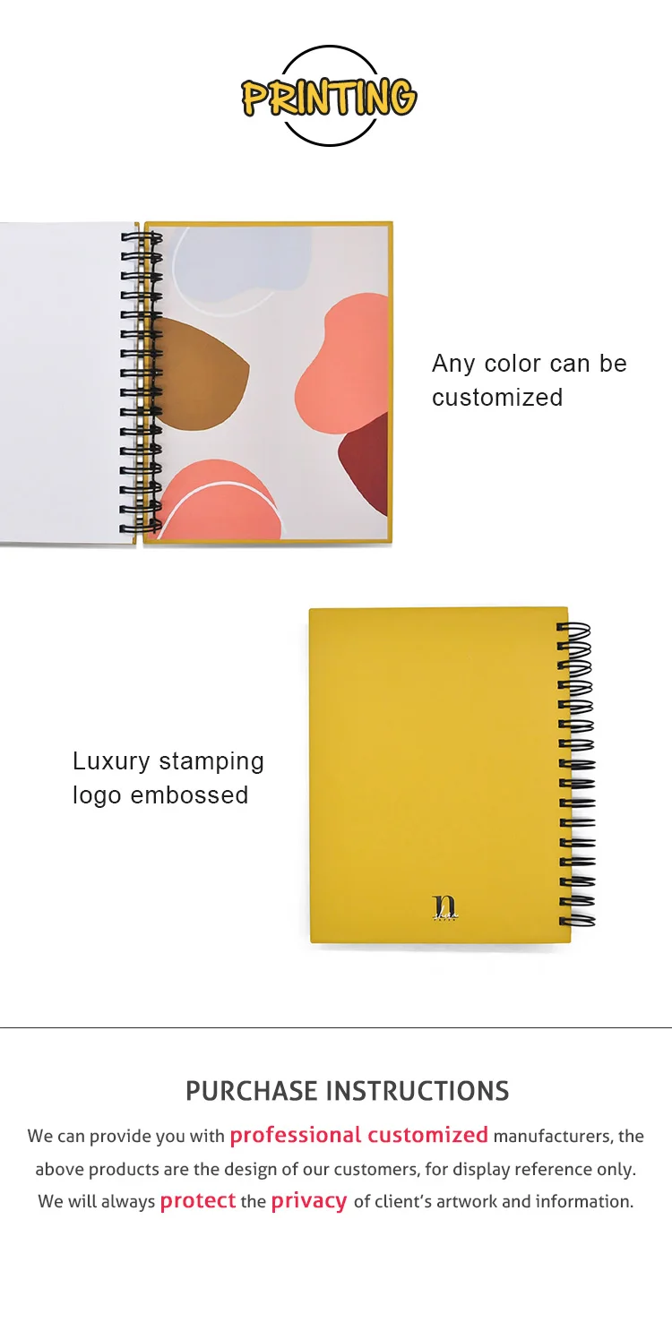 Customizable Printed Cover Notebooks Custom Cover Journal Printing ...