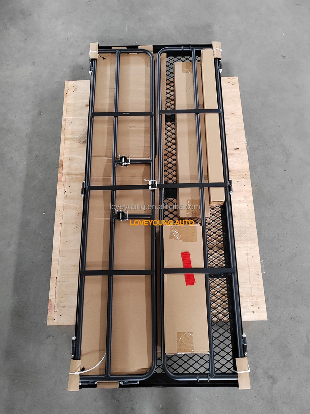 High Side Car Rear Luggage Rack - Foldable Hitch Mount