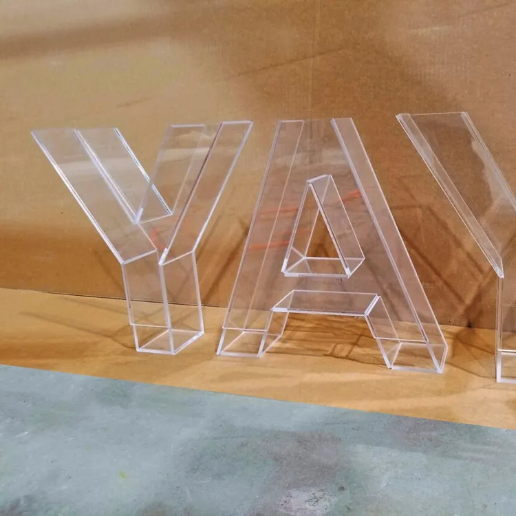 Freestanding Fillable Letter Box - Acrylic Letters for Candy