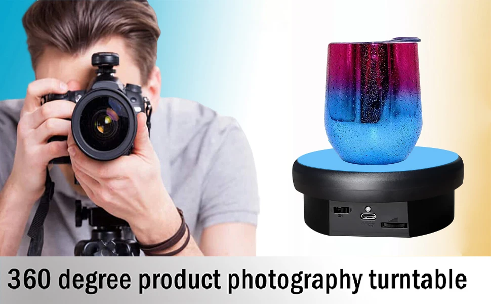 360 Degree Smart Rotating Turntable for 12cm Display