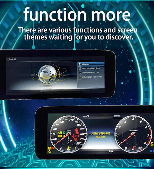 Mercedes-benz W205 W213 LCD Instrument Upgrade - Original Car Fitment