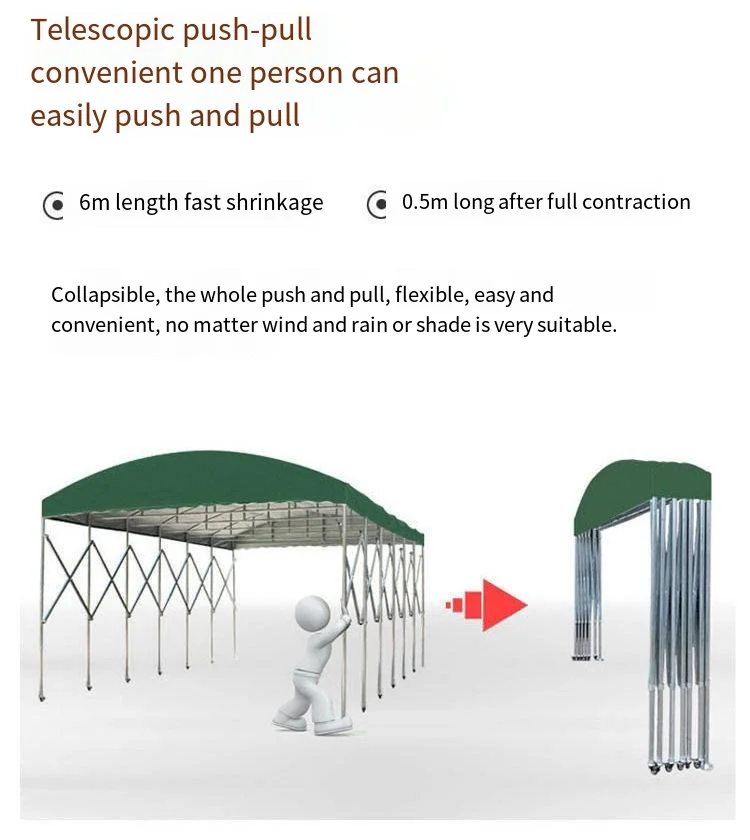 Movable Push-Pull Event Sliding Sunshade Canopy Outdoor