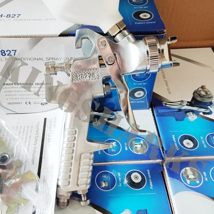 H827 Hvlp Spay Gun Painting 827 H827 Professional Paint Painting Coating Air Pneumatic Spray Gun ...