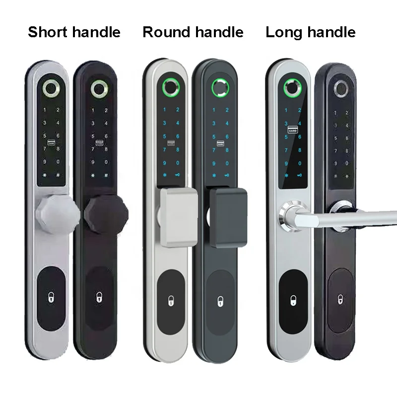 Smart Home Sliding Door Lock For Aluminum Doors Fingerprint Password ...