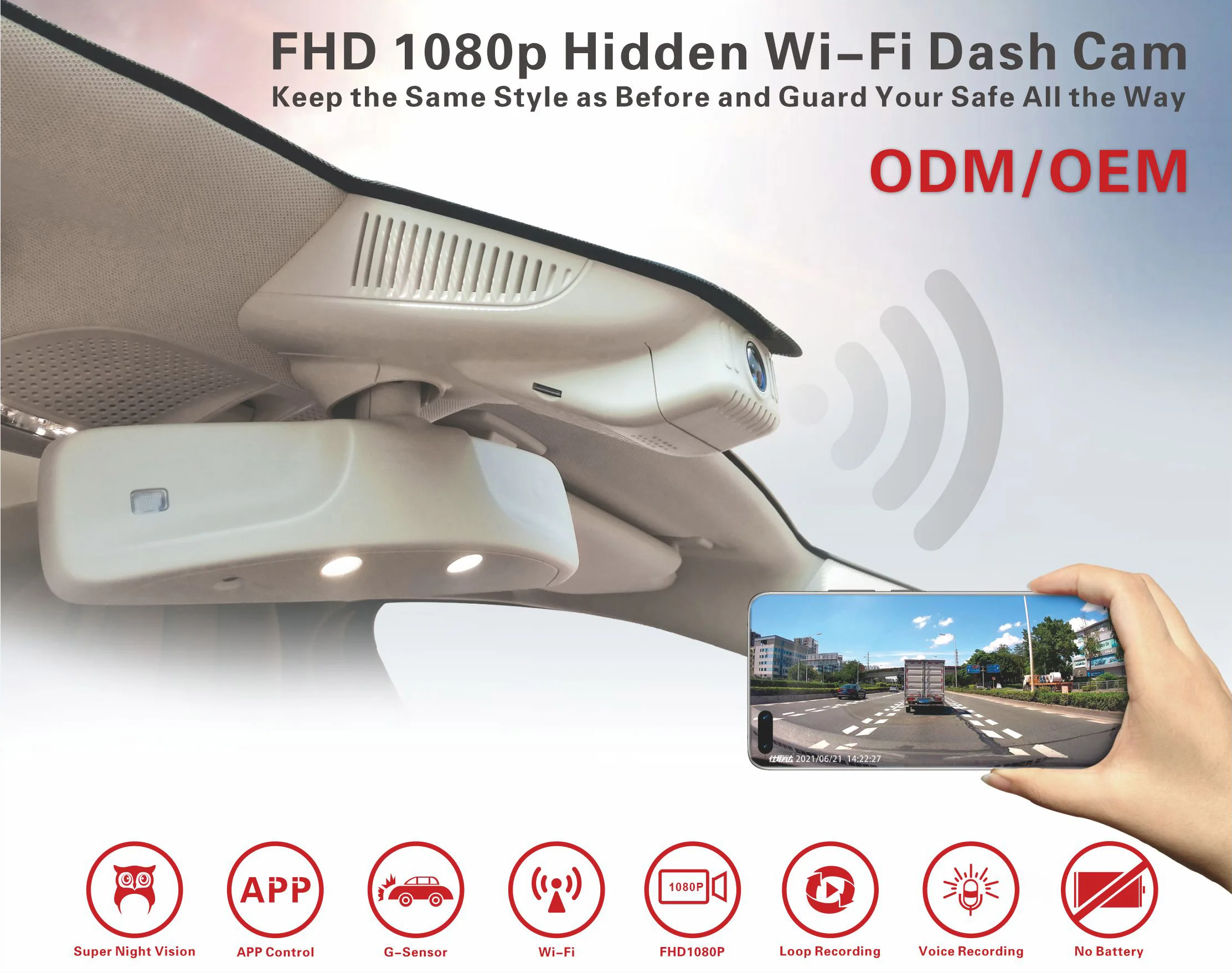 Main Product Dual Lens Dashcam Dual Camera Car Dvr Charger Accessories ...