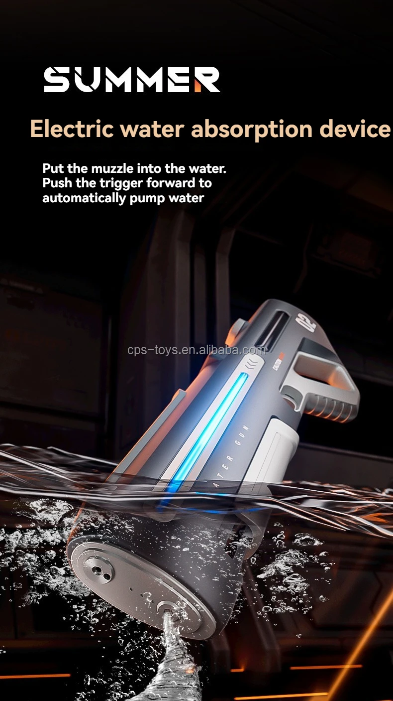 62CM Electric Water Gun - Fun Outdoor Toy for All Ages