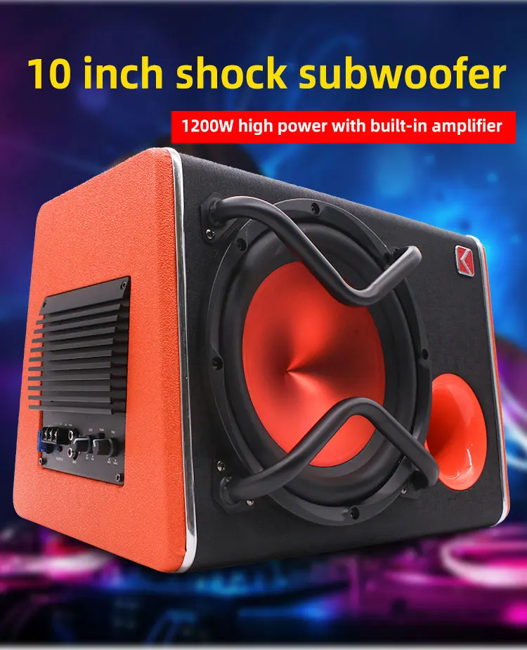Factory Wholesale 1200W Big Power Trapezoid Car Subwoofer 10 Inch ...